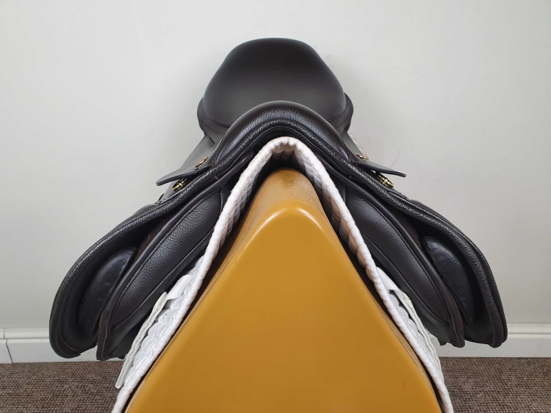 16 inch Kent and Masters Pony Club Long Leg MLL Brown Adjustable - S4148