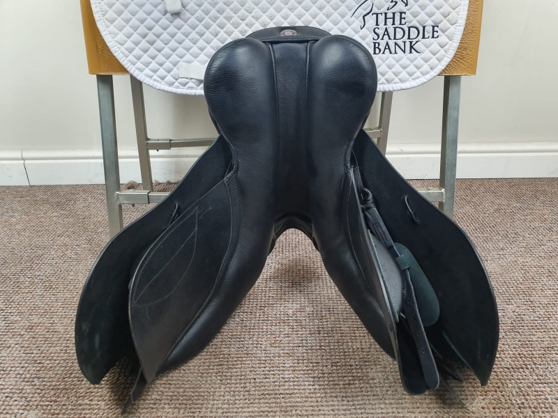 16.5 inch Kent and Masters Pony Club Long Leg MLL Black Adjustable - S4379