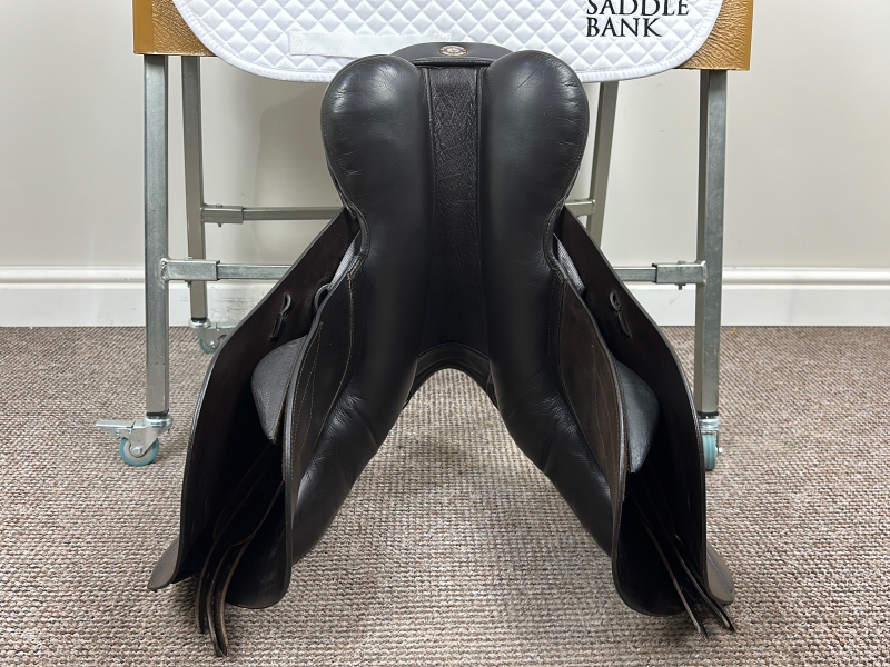 16.5 inch Kent and Masters Pony Club Long Leg MLL Brown Adjustable - S4981