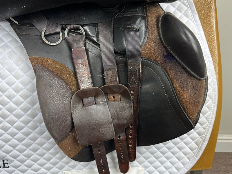 17.5 inch Kent and Masters Original Jump MJU Brown Adjustable - S4843