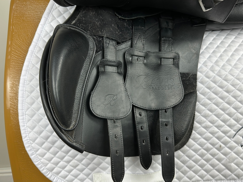 17 inch Bates All Purpose SC Square Cantle Heritage Black Adjustable ...