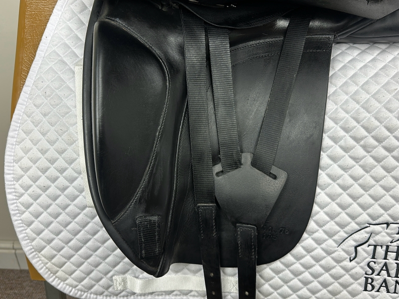 17.5 inch Jeffries Liberty Dressage Black Extra Wide - C6323